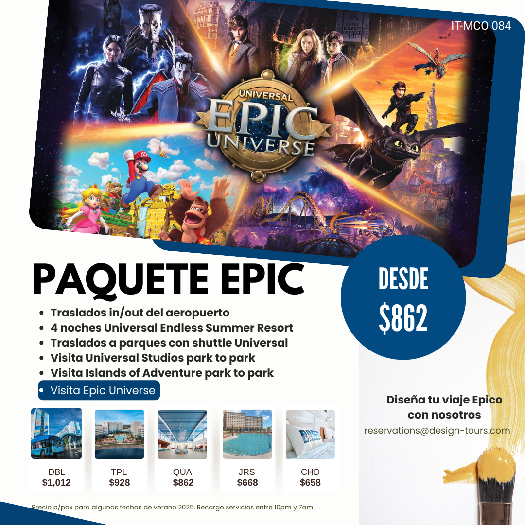 Paquete Epic – Design Tours
